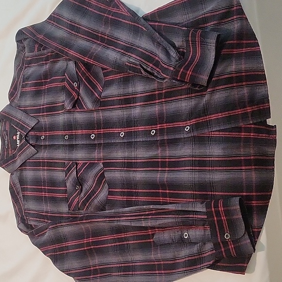 Airwalk | Shirts | Airwalk Red And Black Plaid Shirt | Poshmark